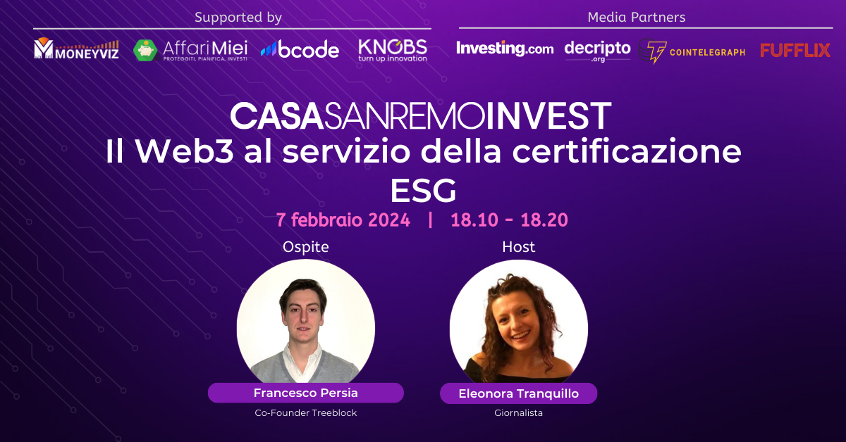 Il Web3 al servizio della certificazione ESG - Casa Sanremo